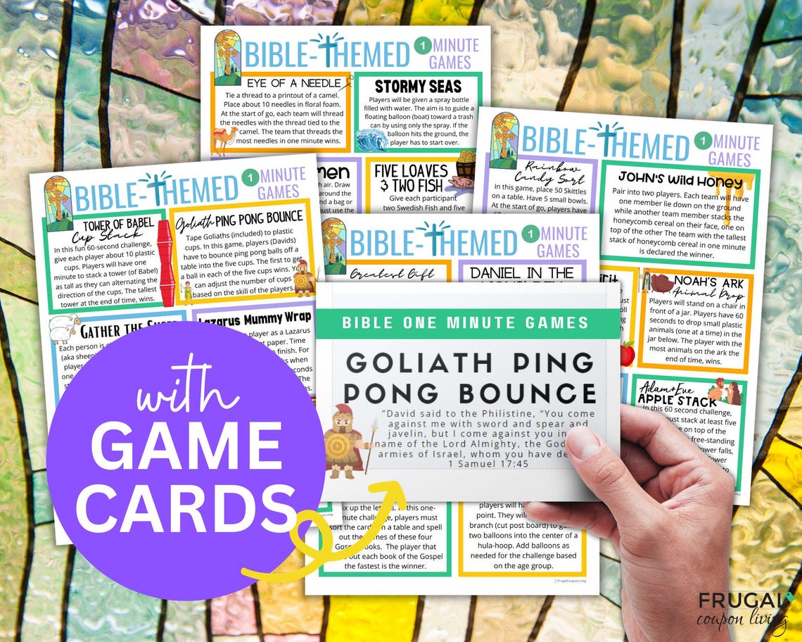 Best Bible One Minute Games for Youth, Youth Group Game for Teen, Fun ...