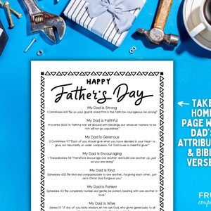 DIY Christian Father's Day Coloring Wheel Bible Craft for Kids, 8 Bible ...