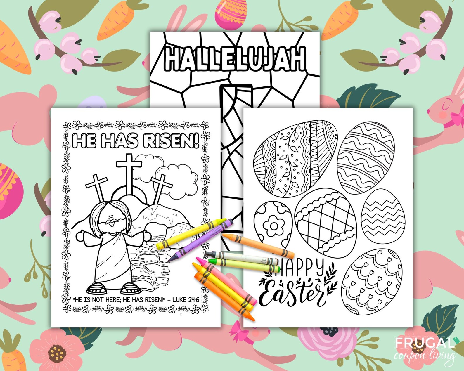 Easter Coloring Pages for Kids, Kids Church Easter Sunday School ...