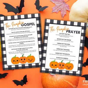 Pumpkin Prayer Printable & Pumpkin Gospel Plan of Salvation, Kids ...