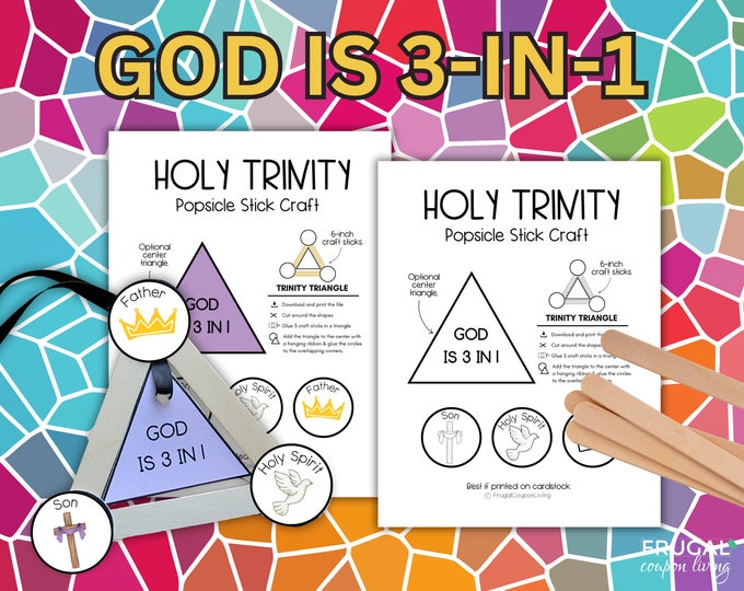 Trinity Sunday Puzzle Worksheet Printable Coloring Page Sheet ...