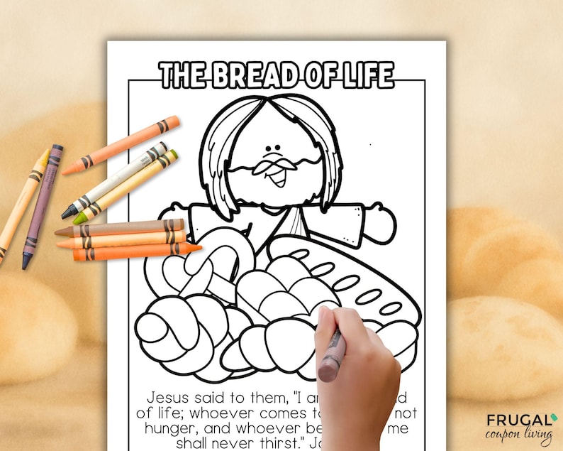 Bread of Life Craft for Kids, Jesus Said "i Am the Bread of Life ...