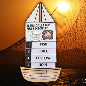 Fisher of Men Craft, Come Follow Me Disciple of Jesus, Luke 5:1-11 ...