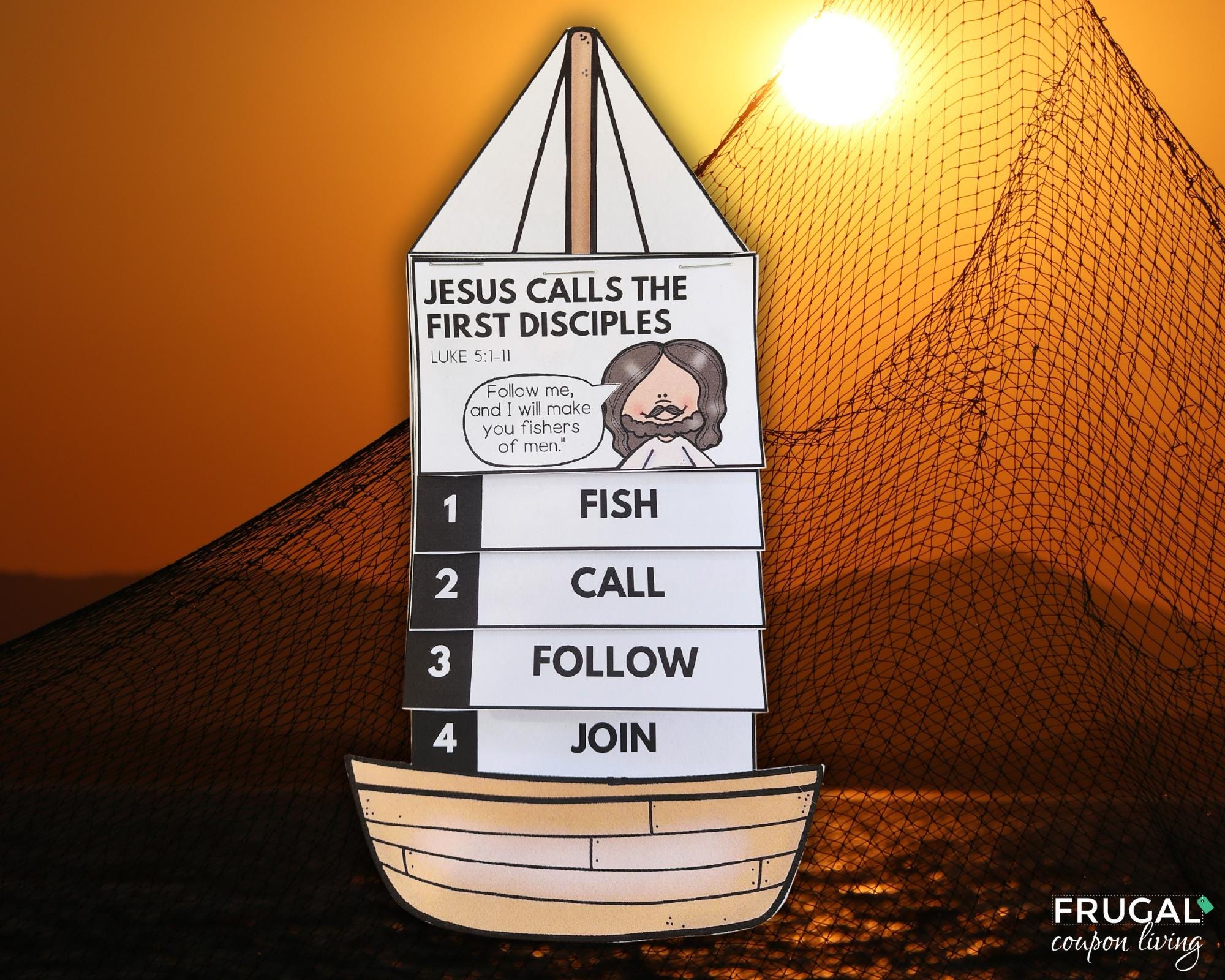 Fisher of Men Craft, Come Follow Me Disciple of Jesus, Luke 5:1-11 ...