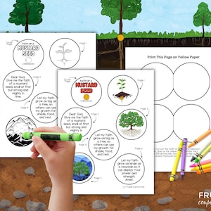 Faith of a Mustard Seed Craft for Kids, Mustard Seed Faith Flipbook ...
