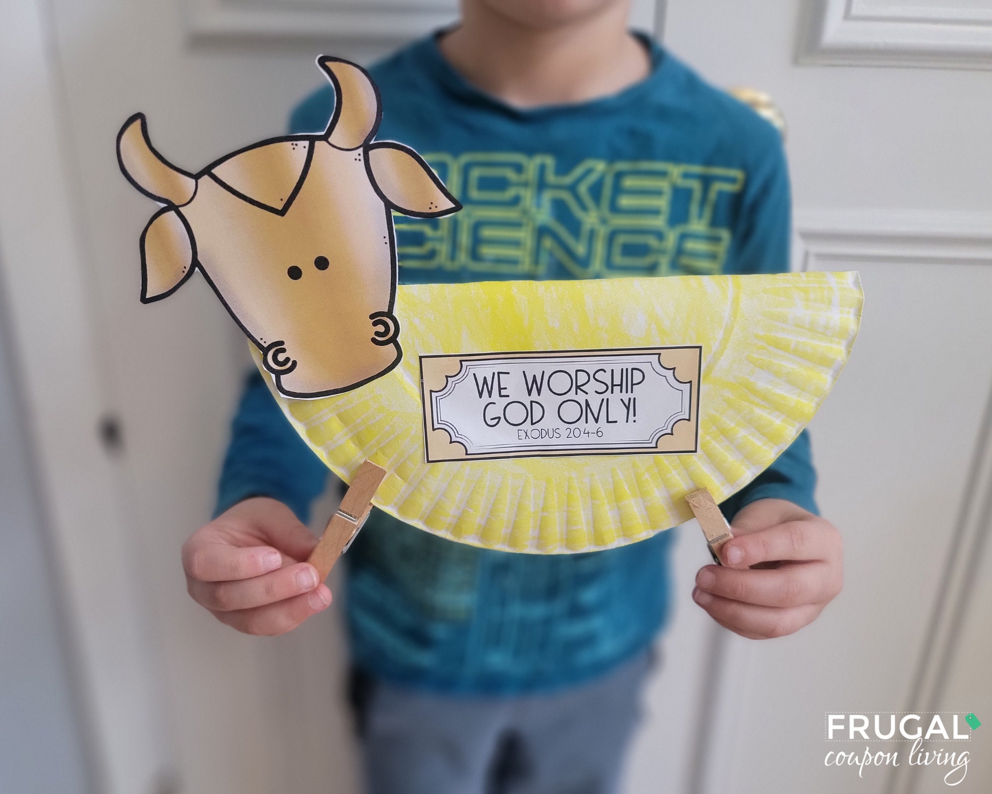 Moses Golden Calf Craft Printable for Kids, the Ten Commandments Craft ...