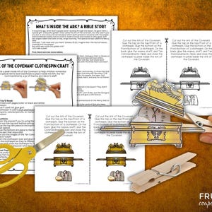 Ark of the Covenant Craft for Kids, DIY Interactive Bible Craft Inside ...