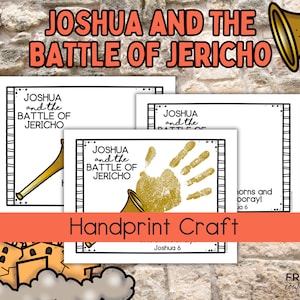 Joshua and the Battle of Jericho Craft Bundle for Kids, 10 Sunday ...