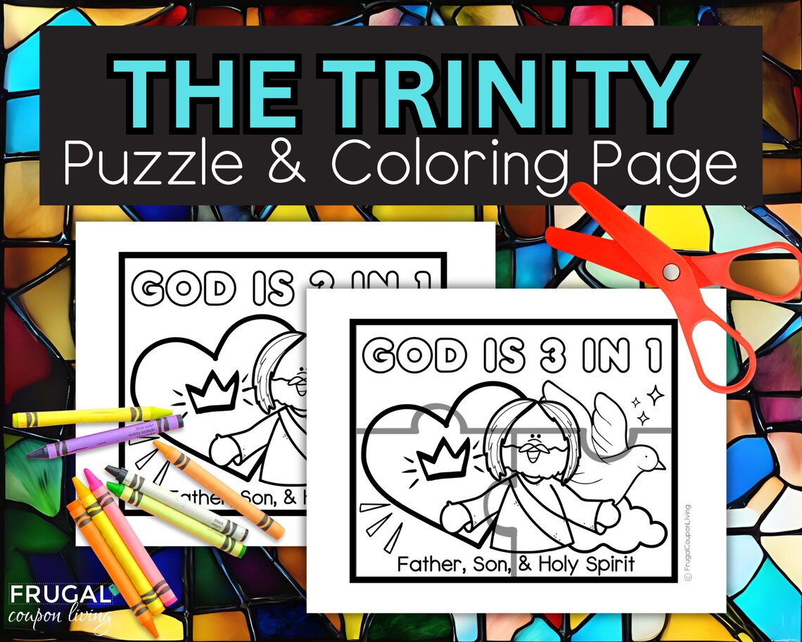 Holy Trinity Craft Set for Kids, God 3-in-1 Sunday School Printable ...