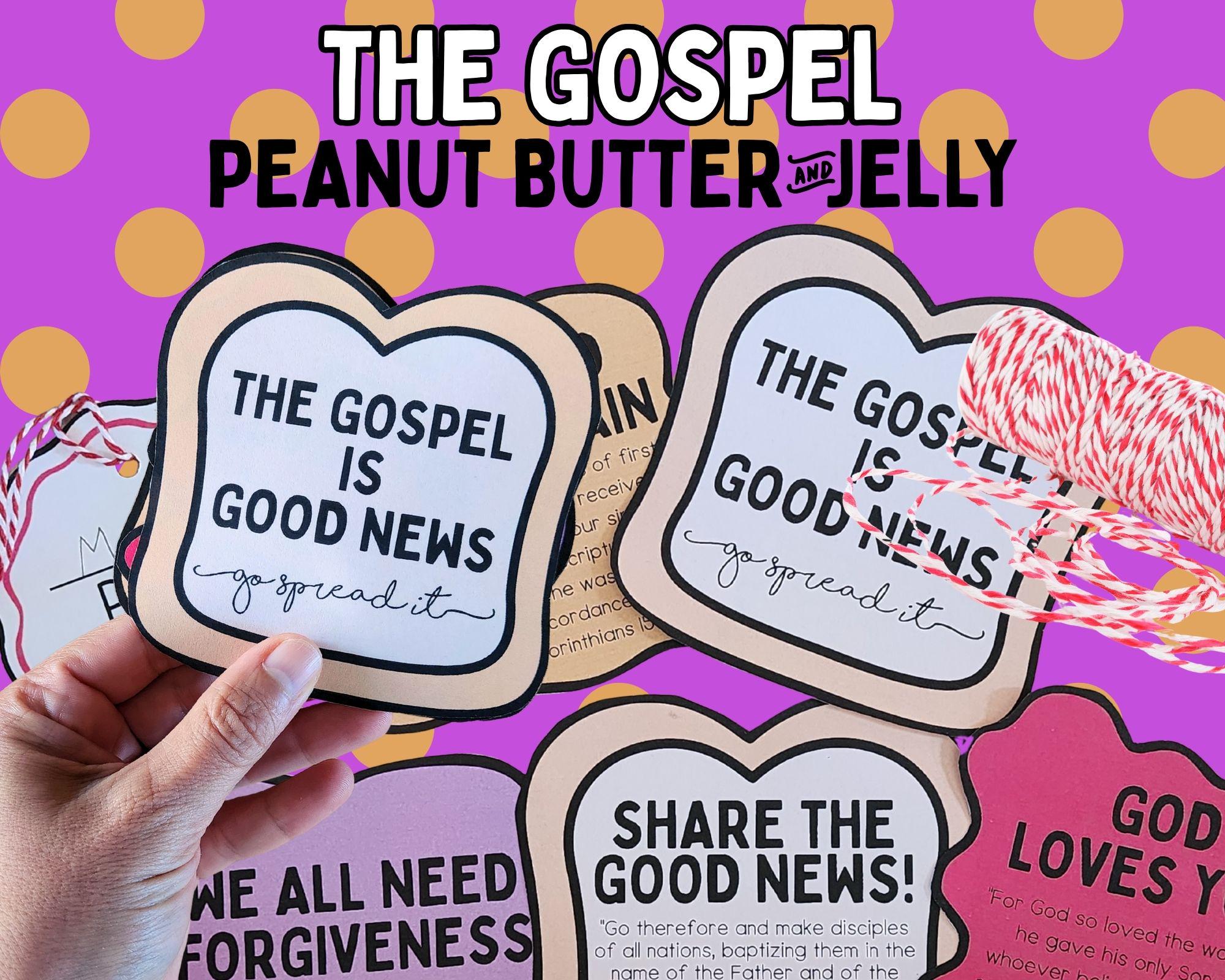How to Share the Gospel Peanut Butter & Jelly Sandwich Craft, Share the ...