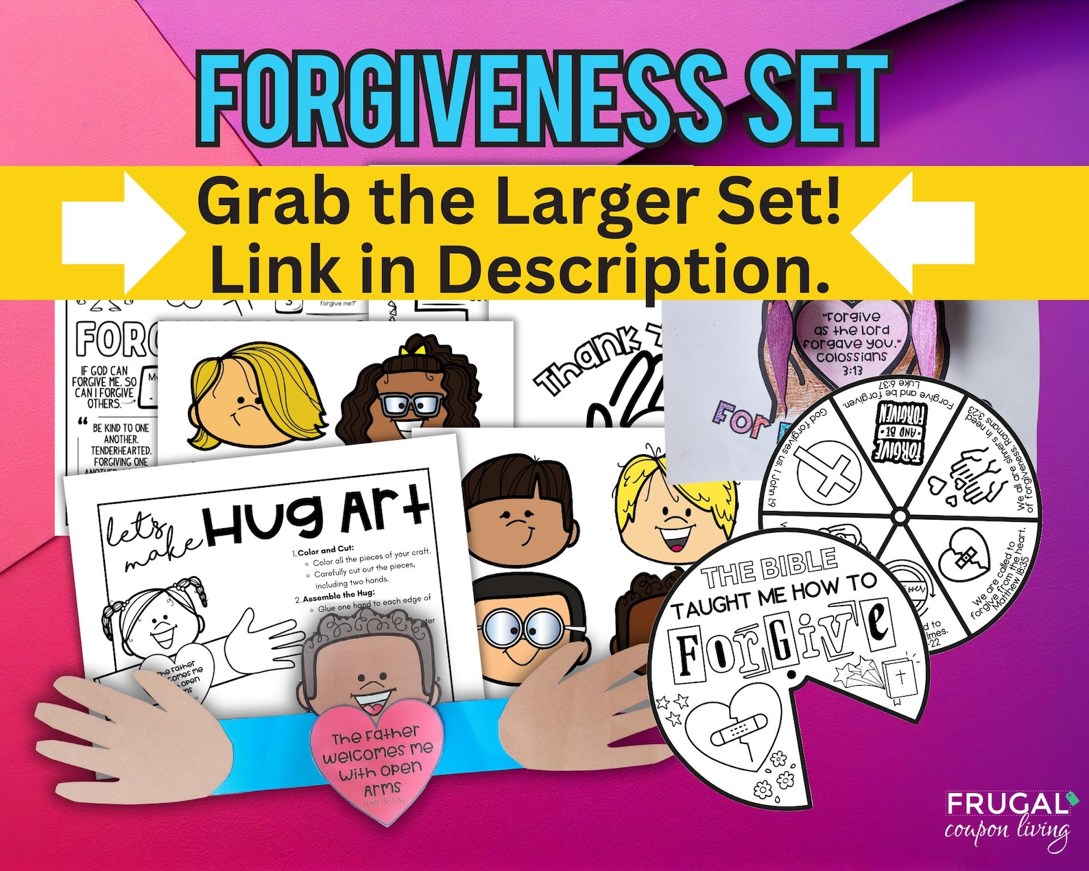 Forgiveness Coloring Wheel Printable, Forgiveness Craft for Kids, I ...