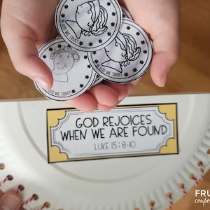 Parable of the Lost Coin Craft for Kids, Lost Silver Coin Parable of ...