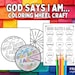Identity in Christ Coloring Wheel for Kids, Teaching Biblical Truths ...