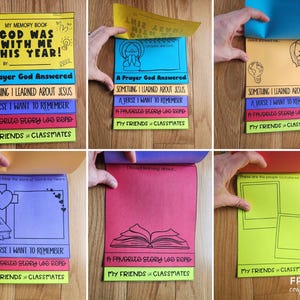 End of the Year Christian Memory Book, Faith-based Kids End-of-year ...