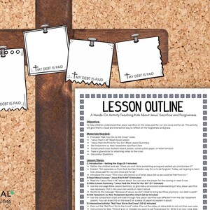 Jesus Became Sin Activity for Kids, Lesson on Sin Craft for Forgiveness ...