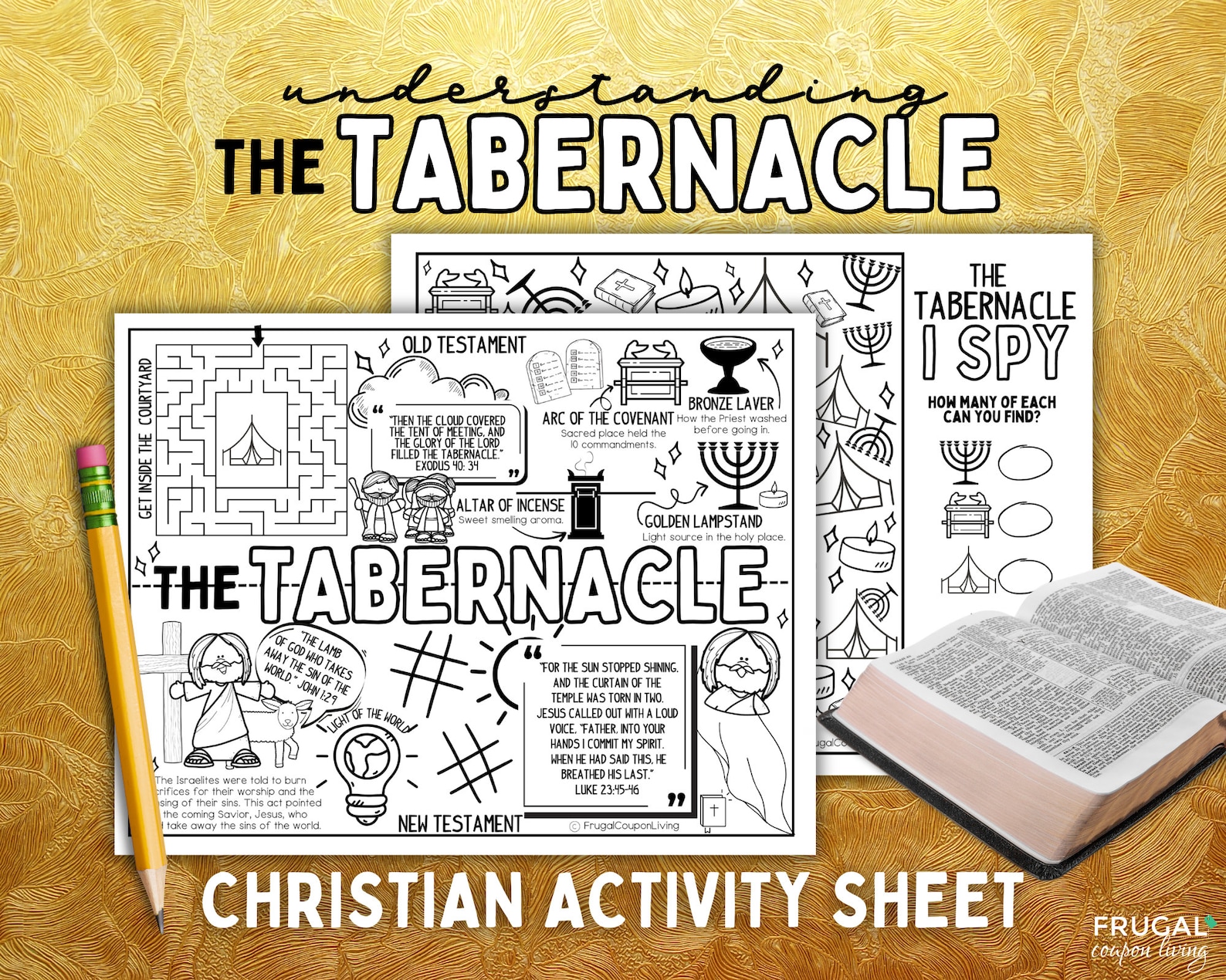 The Tabernacle of Moses PDF Explained, Printable Activity Mat ...