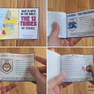 12 Tribes of Israel Bible Craft Story Book, 12 Tribes of Judah Facts ...