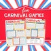 Carnival Party Games Printable Circus Birthday Party Activities for ...