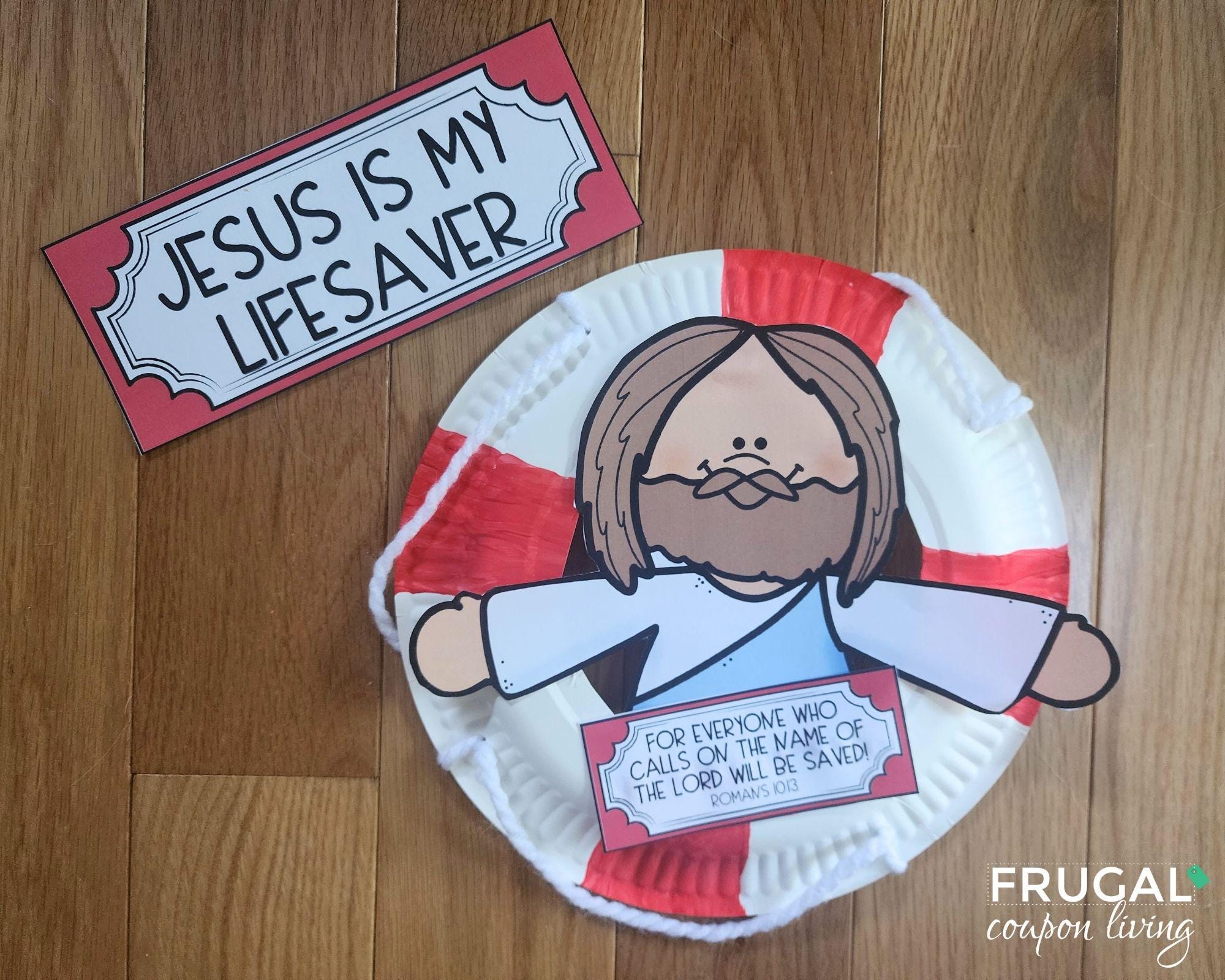 Jesus is My Lifesaver Craft for Kids, Jesus Saves VBS Summer Paper ...