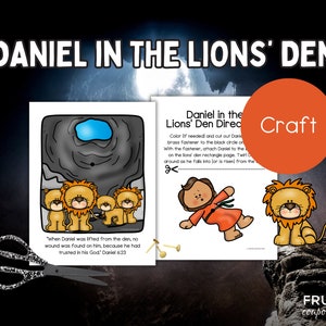 Daniel and the Lions' Den Activities for Kids, Daniel in the Lions' Den ...