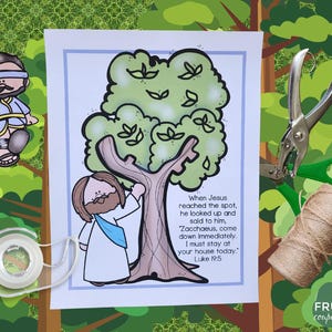 Jesus and Zacchaeus the Tax Collector Craft, Jesus Comes to Zacchaeus ...