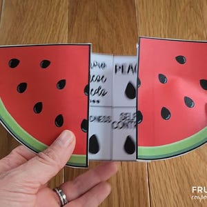 Fruits of the Spirit Craft for Older Kids, VBS Printable Watermelon ...