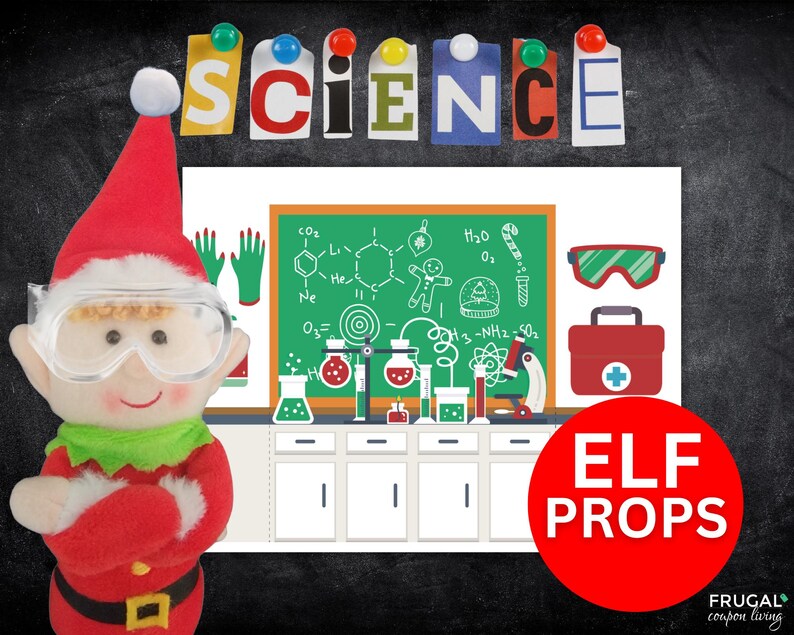 Elf Scientist Props Printable, DIY STEAM Activities for Christmas Elf ...