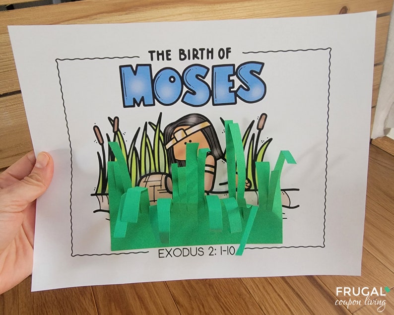 Baby Moses Craft for Kids | Birth of Moses Printable Activities for ...