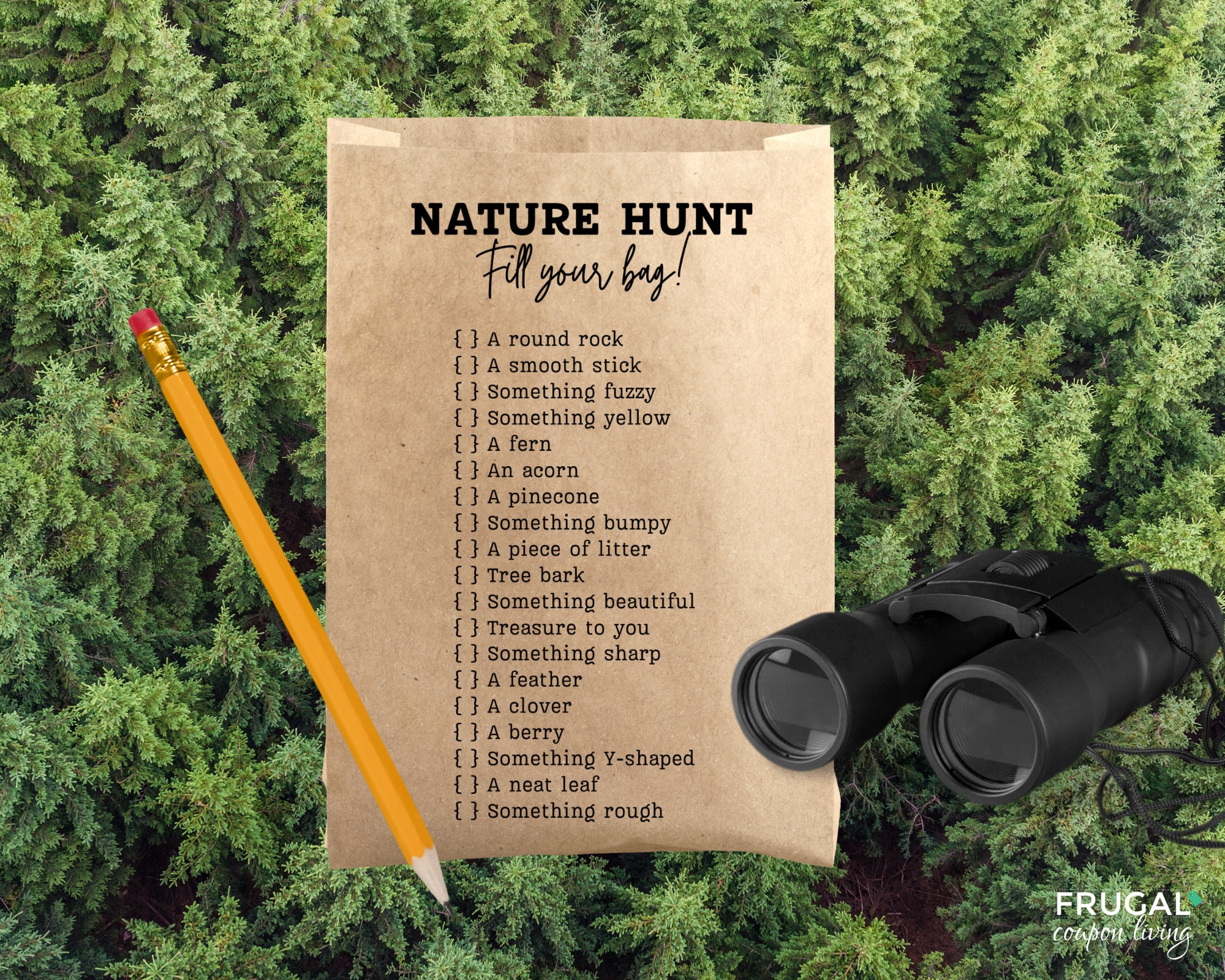 Nature Walk Scavenger Hunt Printable - Brown Bag Edition! Printable ...
