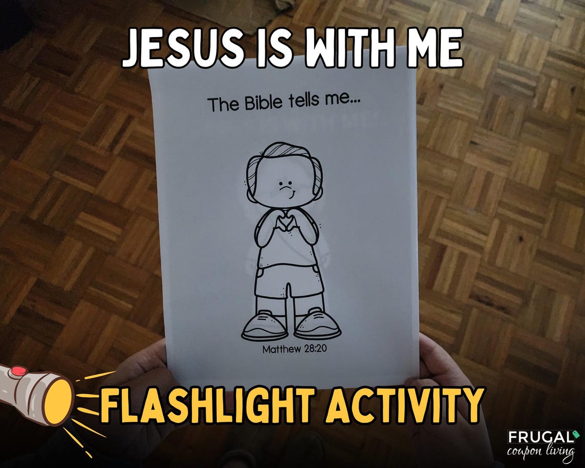 Jesus is With Me Christian Flashlight Activity, the Great Commission ...