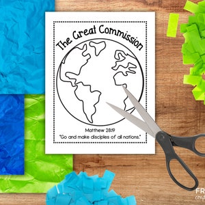 Christian Earth Day Craft Printable, Earth Paper Craft for Kids ...