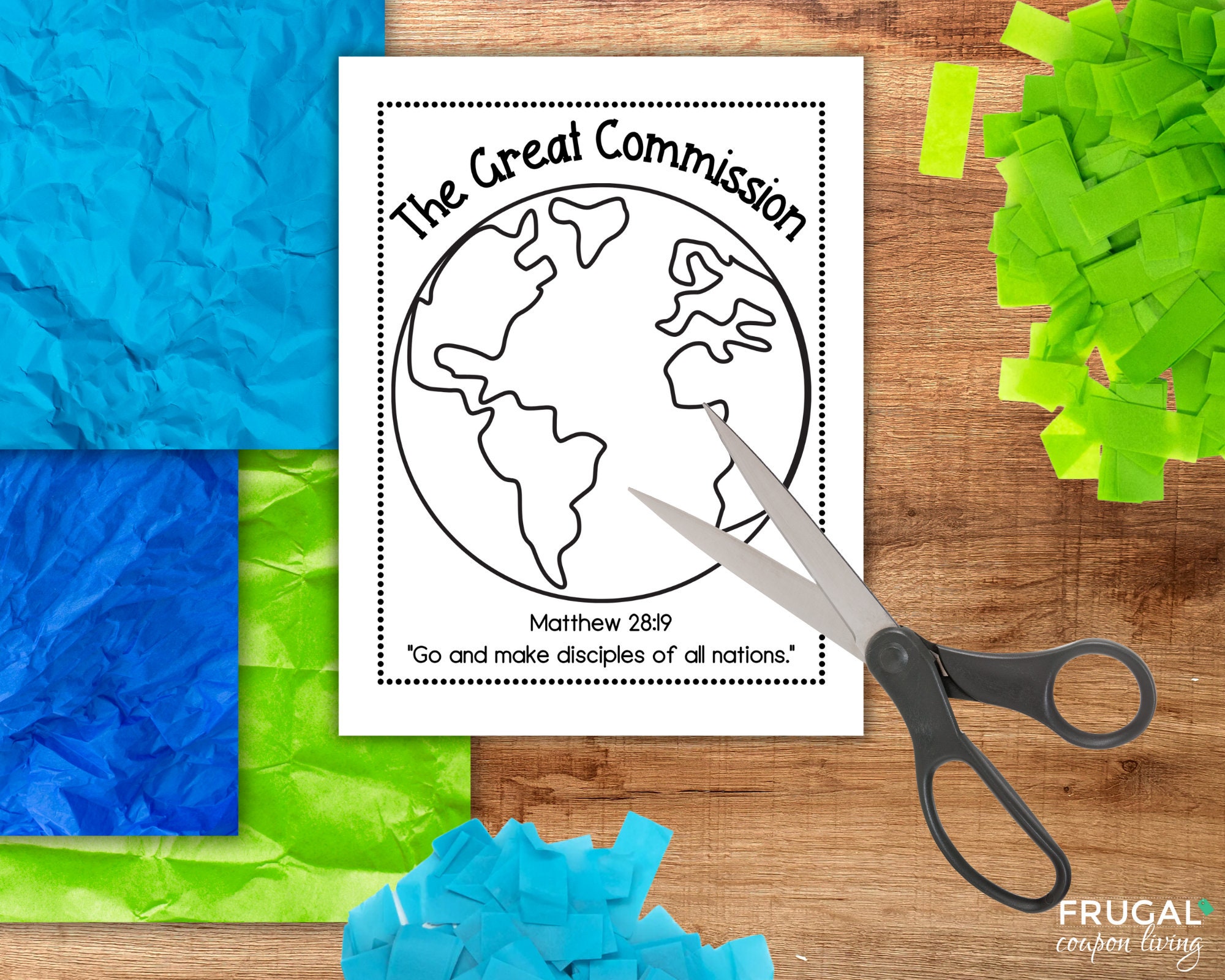 Christian Earth Day Craft Printable, Earth Paper Craft for Kids ...