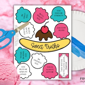 Ice Cream Craft for Kids, Taste & See That the Lord is Good Psalm 34:8 ...