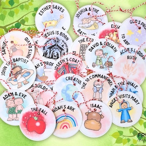 Jesse Tree Ornaments Printable Set, the Jesse Tree Advent Activity for ...