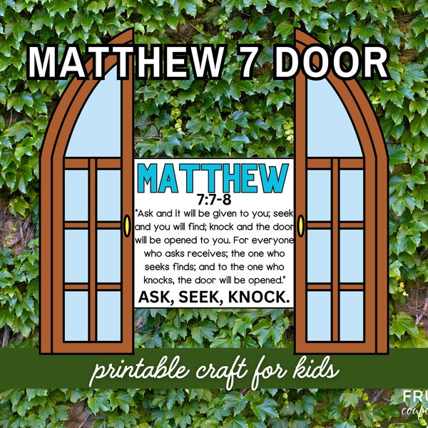 Matthew 7 7 - Etsy