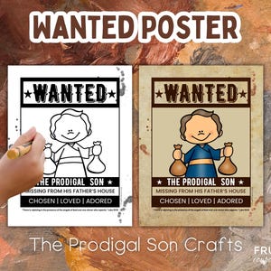 The Prodigal Son Craft Bundle for Kids, Parable Luke 15 the Lost Son ...