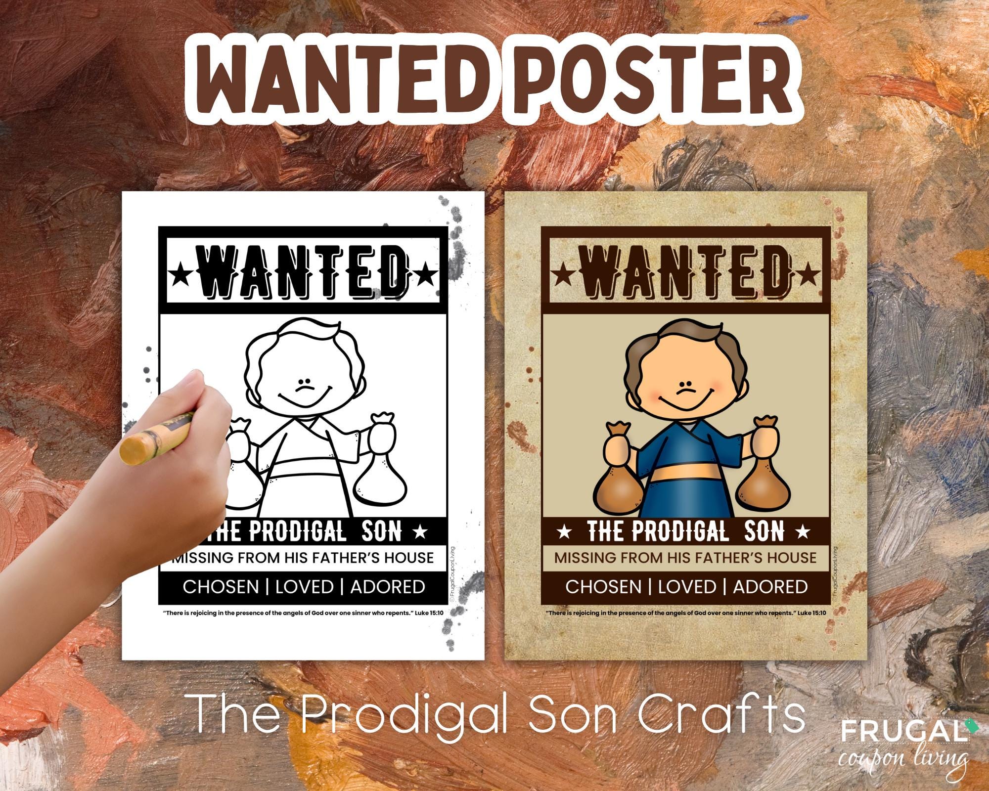 The Prodigal Son Craft Bundle for Kids, Parable Luke 15 the Lost Son ...