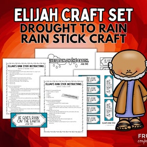 Elijah Crafts Bundle for Kids, 1 Kings Elijah & the Prophets of Baal ...