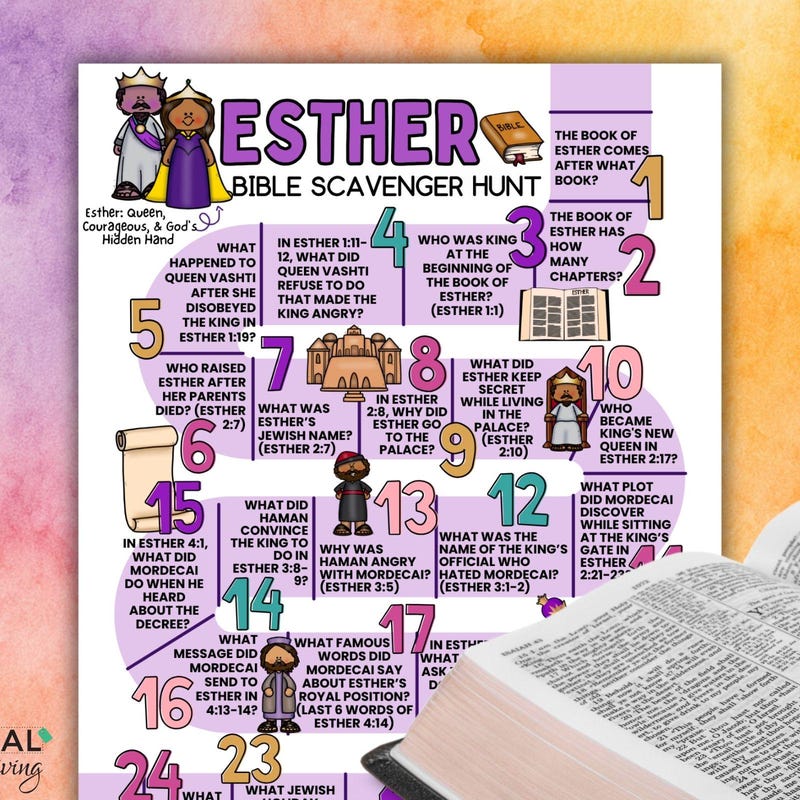 Book of Esther Activities - Etsy