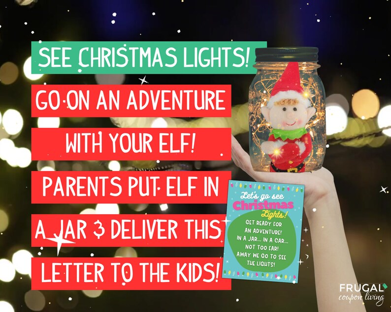 Sightseeing Jar Elf Letter | Lets Go See Christmas Lights Invite ...