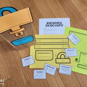 Back to School Backpack Craft, Christian First Day of School Activity ...