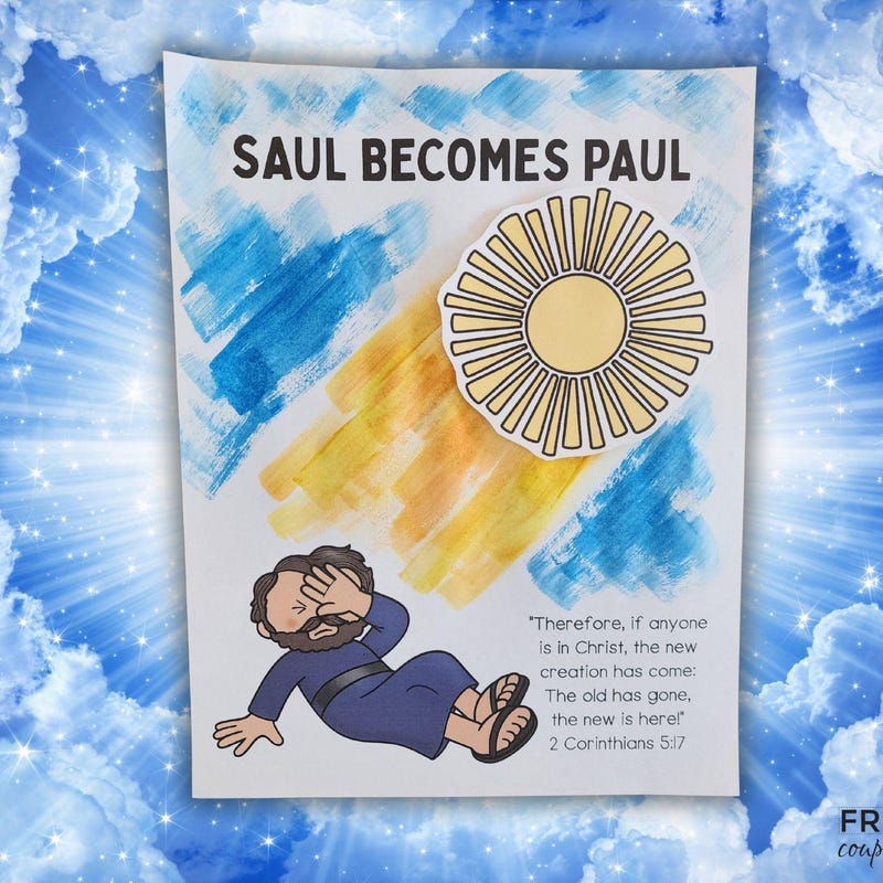 Saul to Paul Conversion Craft - Etsy