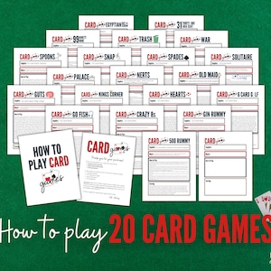 Fun Playing Card Games for Families | 20 Easy Card How to Play Game ...