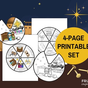 Nativity Craft Christmas Sunday School Lesson | Kids' Nativity Coloring ...