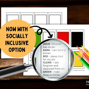 Color Gospel Mini Book for Kids, Printable Gospel Message of Salvation ...