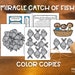 Miraculous Catch of Fish Bible Story Craft, John 21:1-14 Miracle of ...
