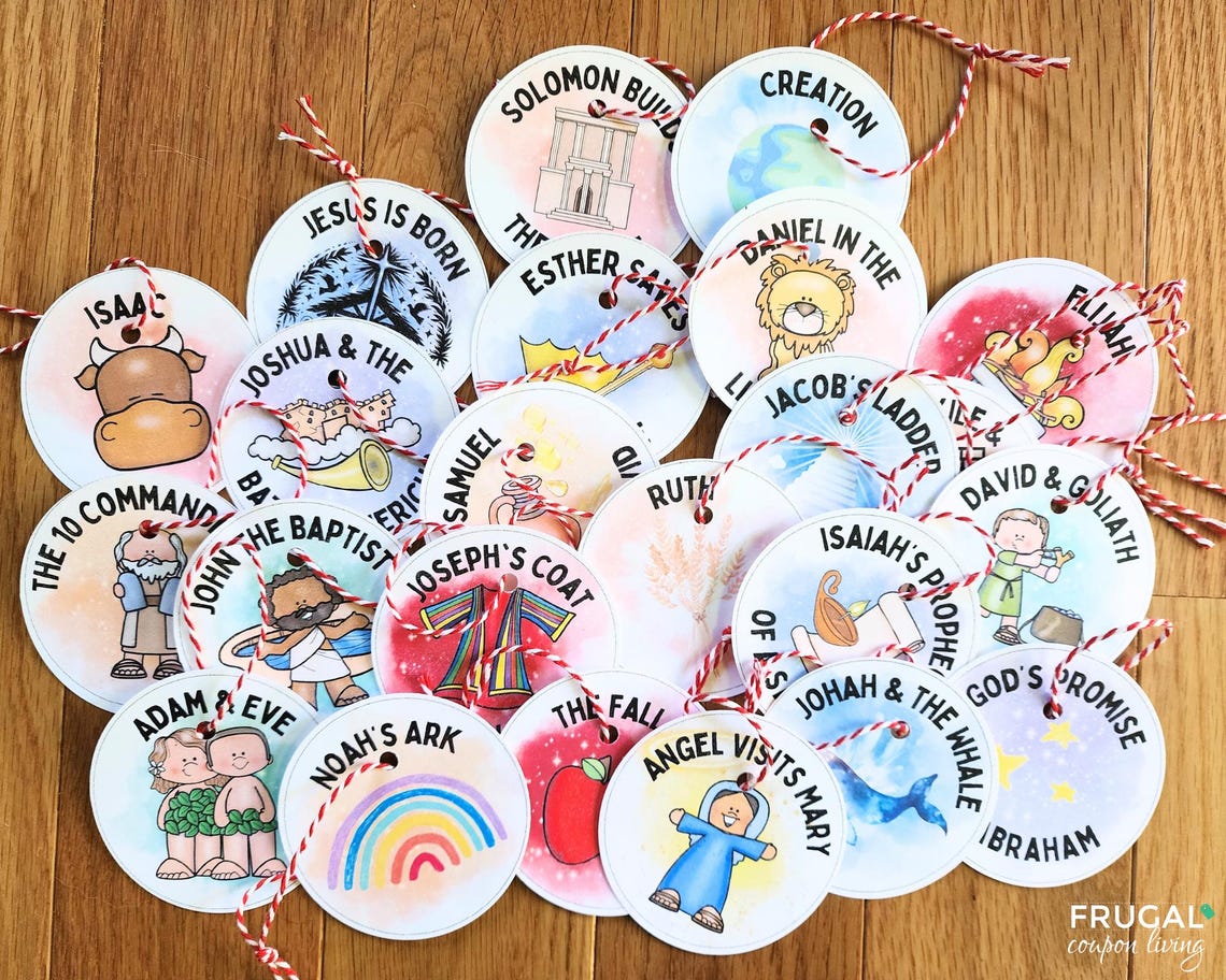 Jesse Tree Ornaments Printable Set, the Jesse Tree Advent Activity for ...