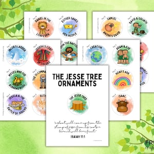 Jesse Tree Ornaments Printable Set, the Jesse Tree Advent Activity for ...