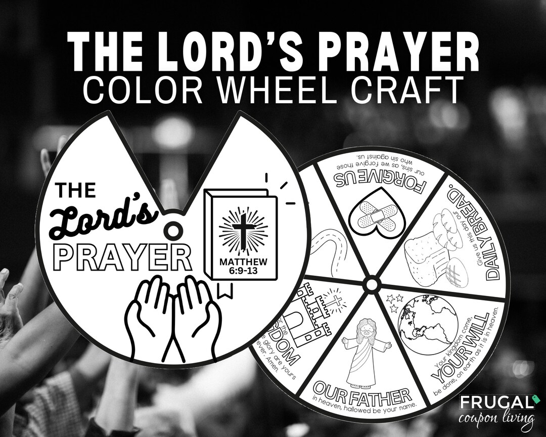 The Lord's Prayer Wheel for Kids, Teaching Lord's Prayer Matthew 6:9-13 ...