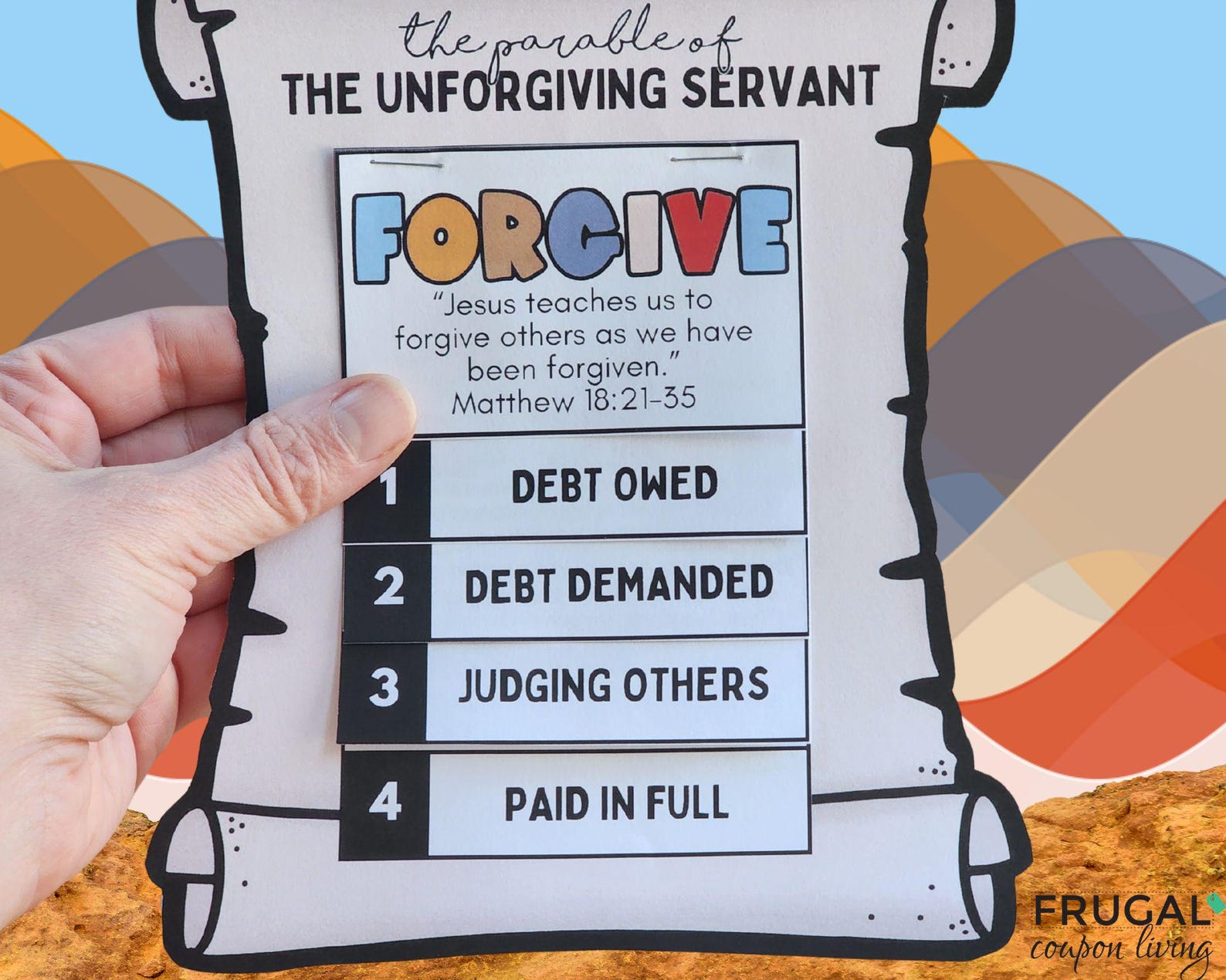 The Parable of the Unforgiving Servant Craft Set for Kids, Parables of ...